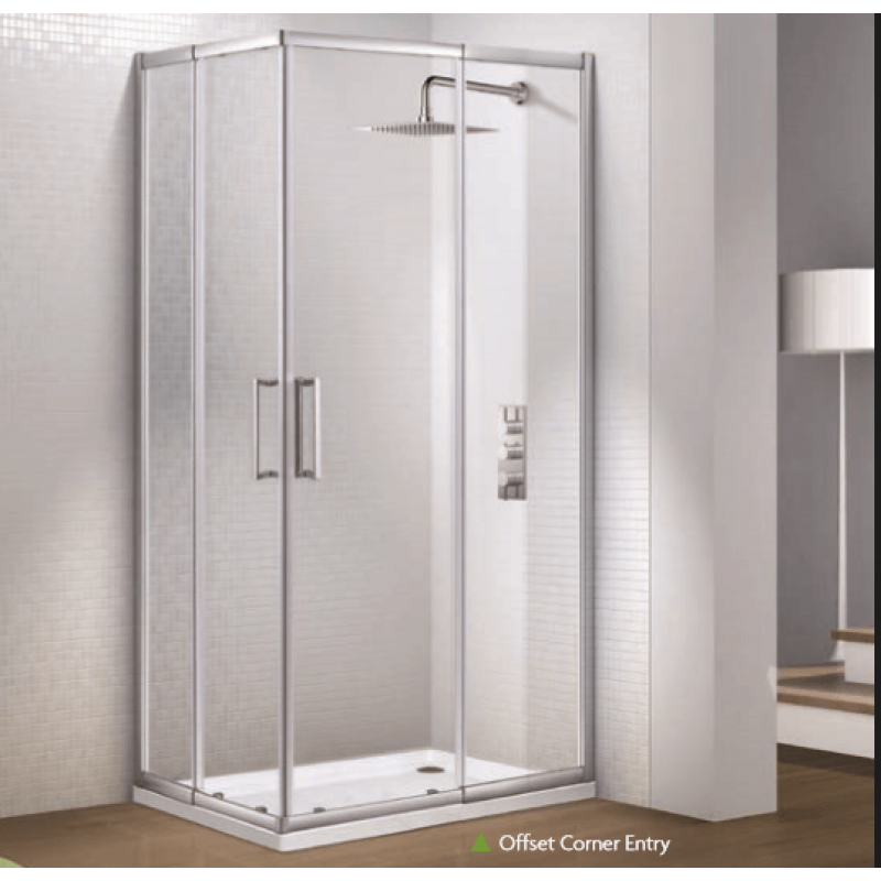 Flair Slimline Capella Offset Corner Entry 800 x 1200mm – Barretts of ...